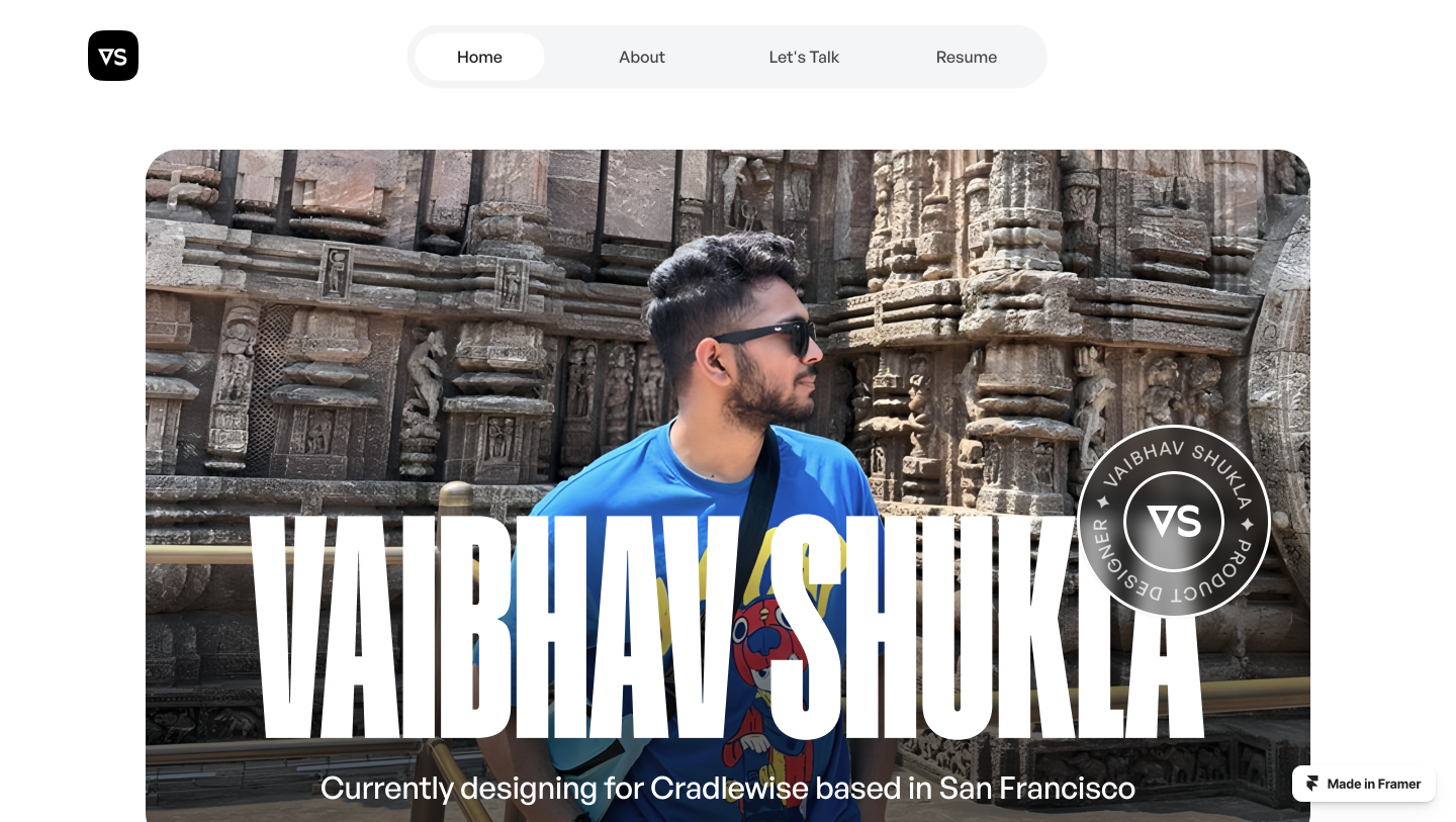 Vaibhav Shukla - Wall of Portfolios Vaibhav Shukla - Wall of Portfolios